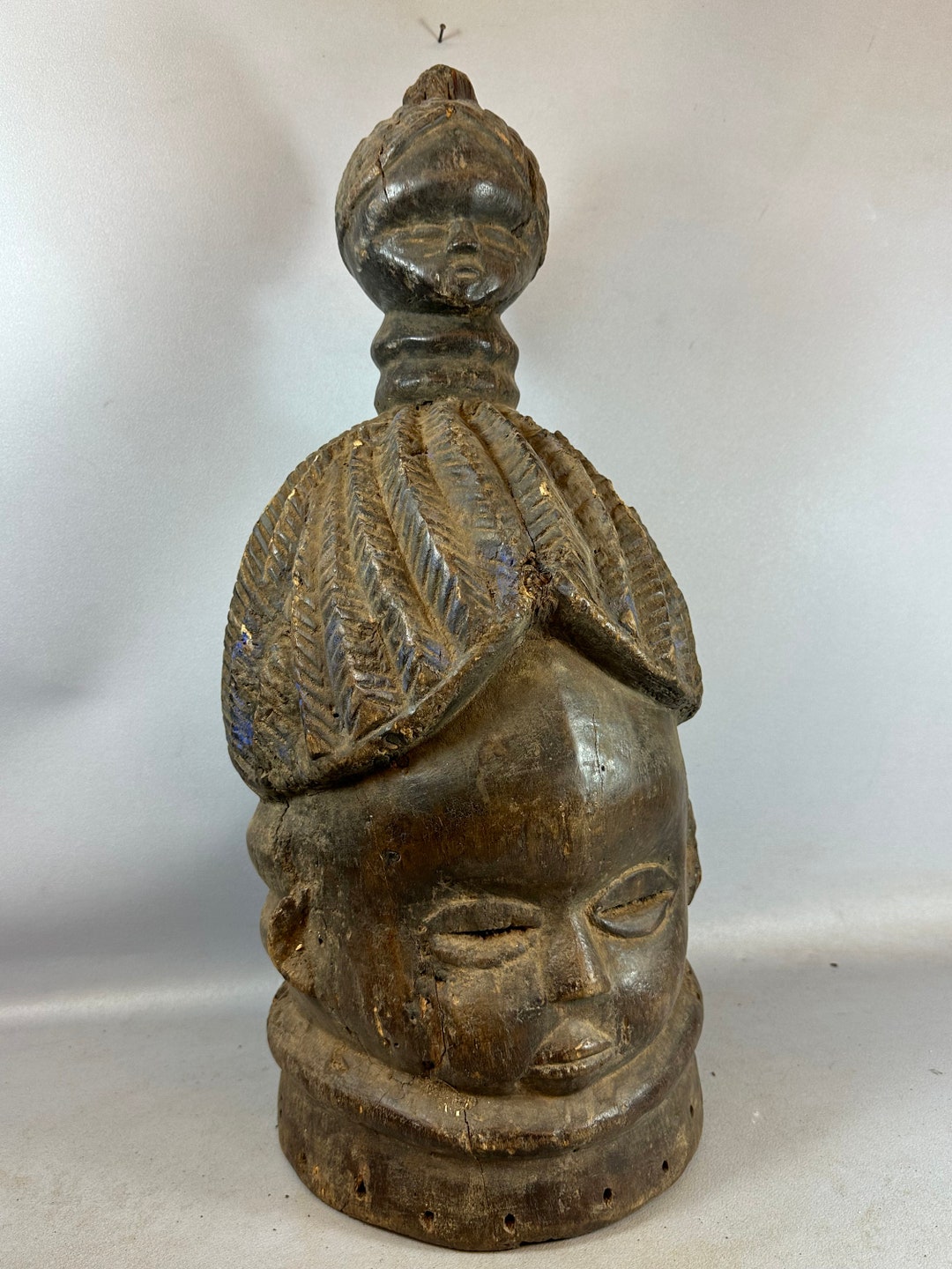 240613 - Old African Mende Sowei Sande Society Mask - Sierra Leone. - Etsy
