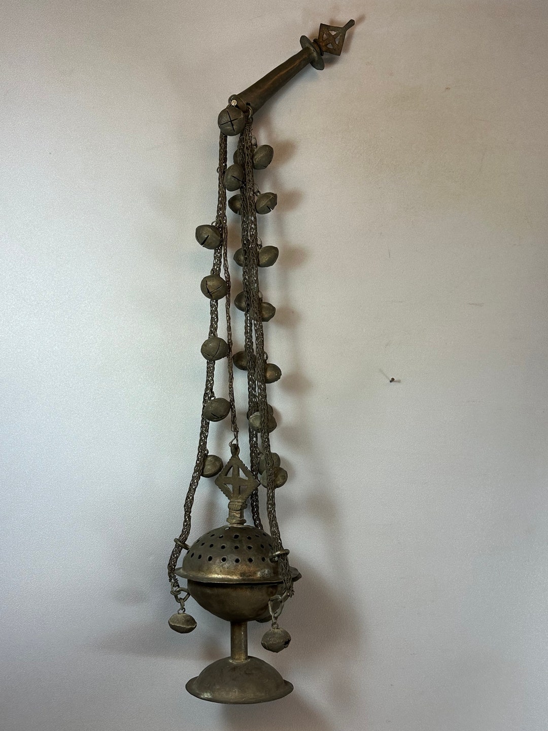 240667 Antique Ethiopian Coptic Procession Incense Burner Ethiopia - Etsy