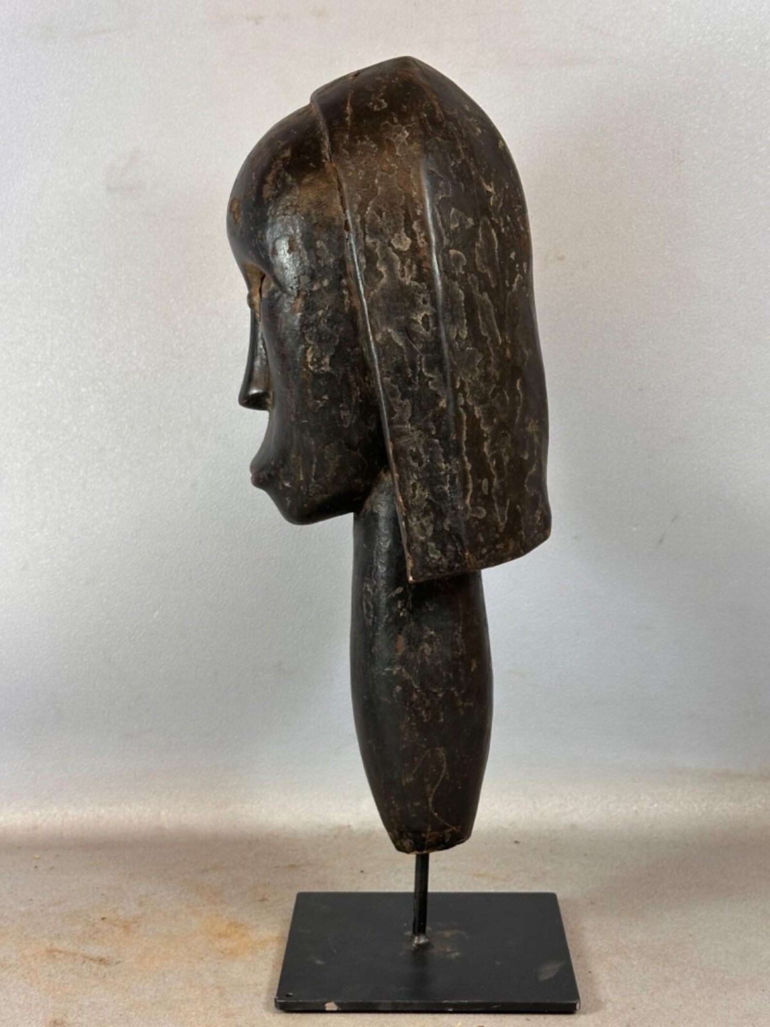 250714 - Old African Fang Relic Guard Head on Stand - Gabon. - Etsy