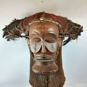 240734 Old African Chihongo Mask From the Chokwe Congo. - Etsy