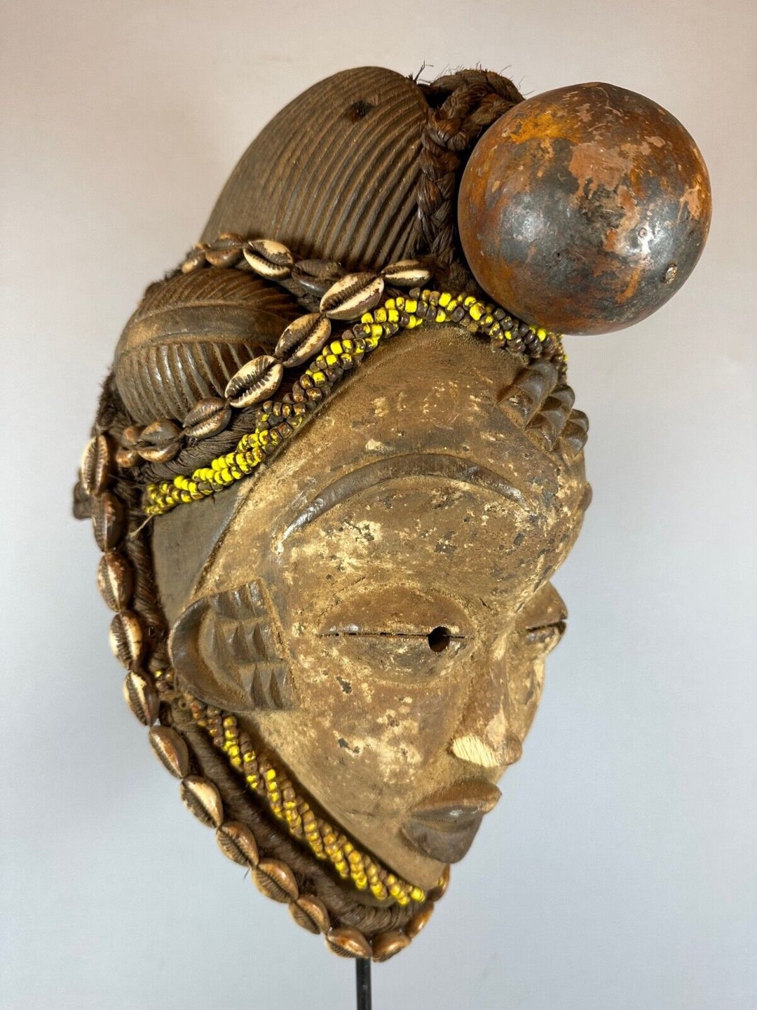 231147 African Okuyi Dance African Punu Mask Gabon. - Etsy