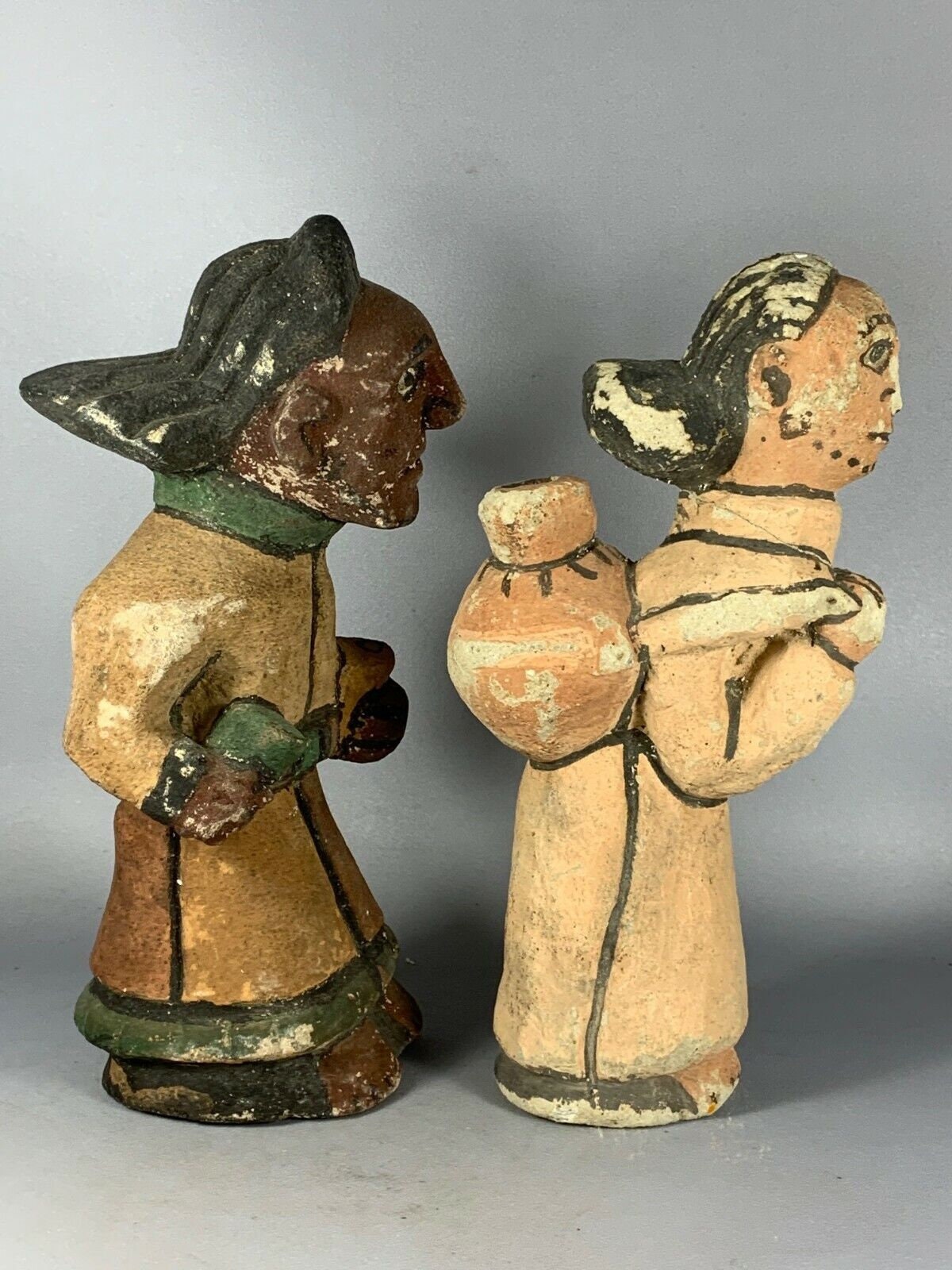201035 - Antique & Extremly Rare Falasha Male and Female From Tigrinya ...