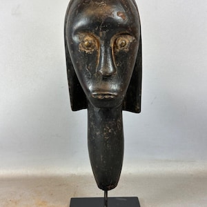 250714 - Old African Fang Relic Guard Head on Stand - Gabon. - Etsy