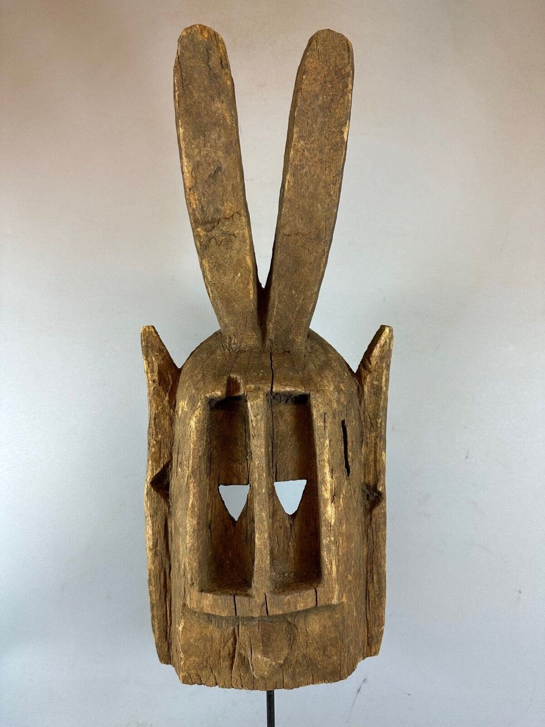 231028 - Old African Dogon Satimbe Walu Rabbit Mask - Certificate ...