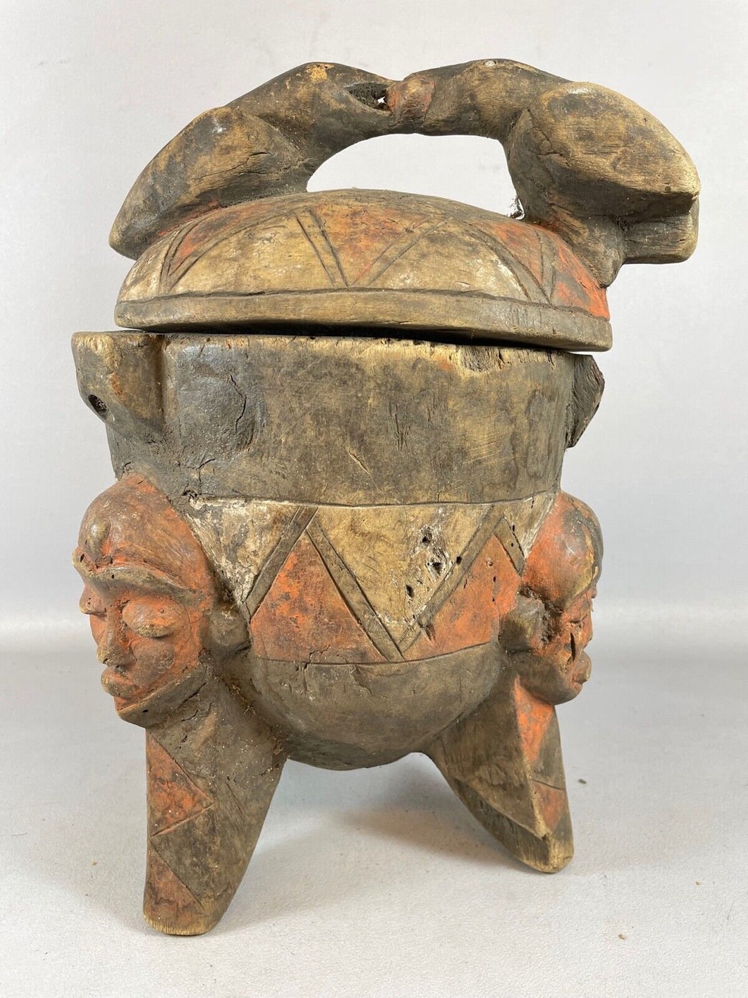 220624 Tribal Used African Bowl From the Pende Congo. - Etsy