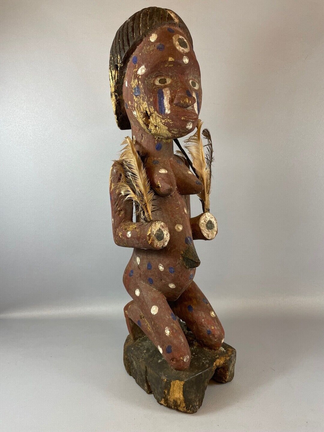 210840 - Extremely Rare Old African Vili Statue - Gabon. - Etsy