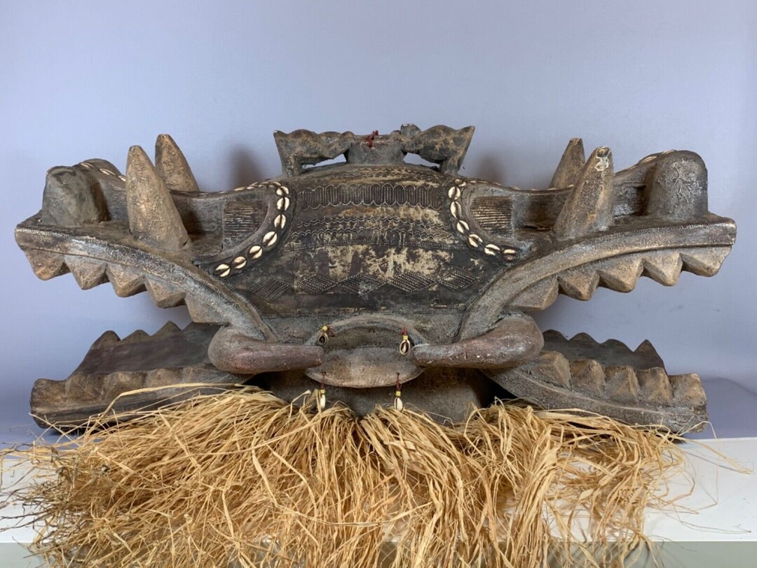 200507 - LARGE, Rare & Old Tribal Used Senufo Firespitter Mask - Iv ...
