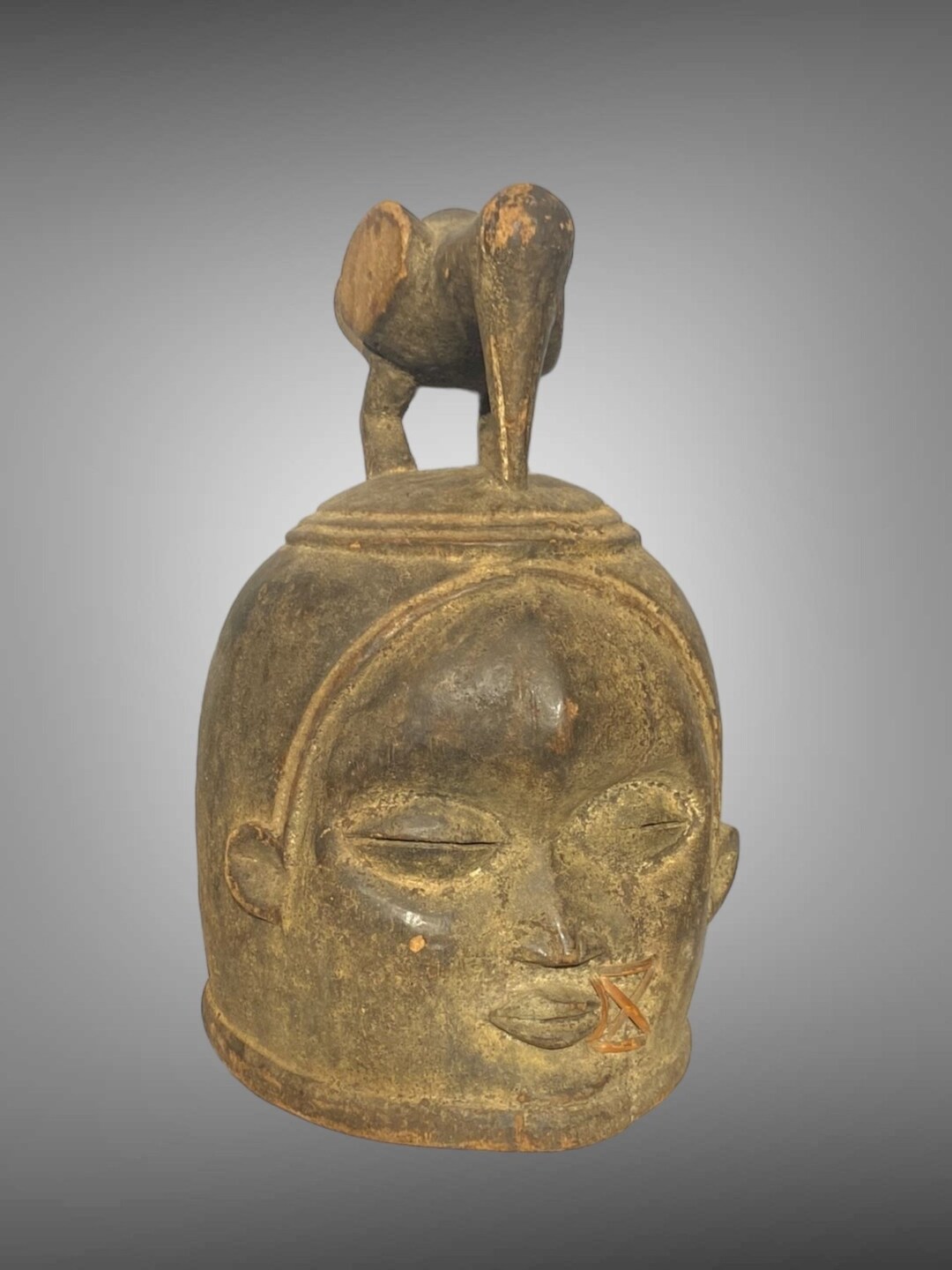 240348 - Old Traditional Authentic African IGBO Helmet Mask - Nigeria ...