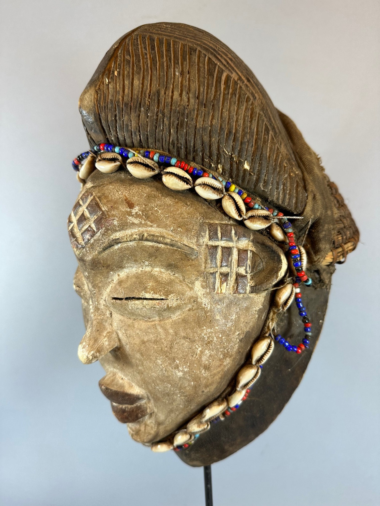 231128 African Okuyi Dance African Punu Mask Gabon. - Etsy