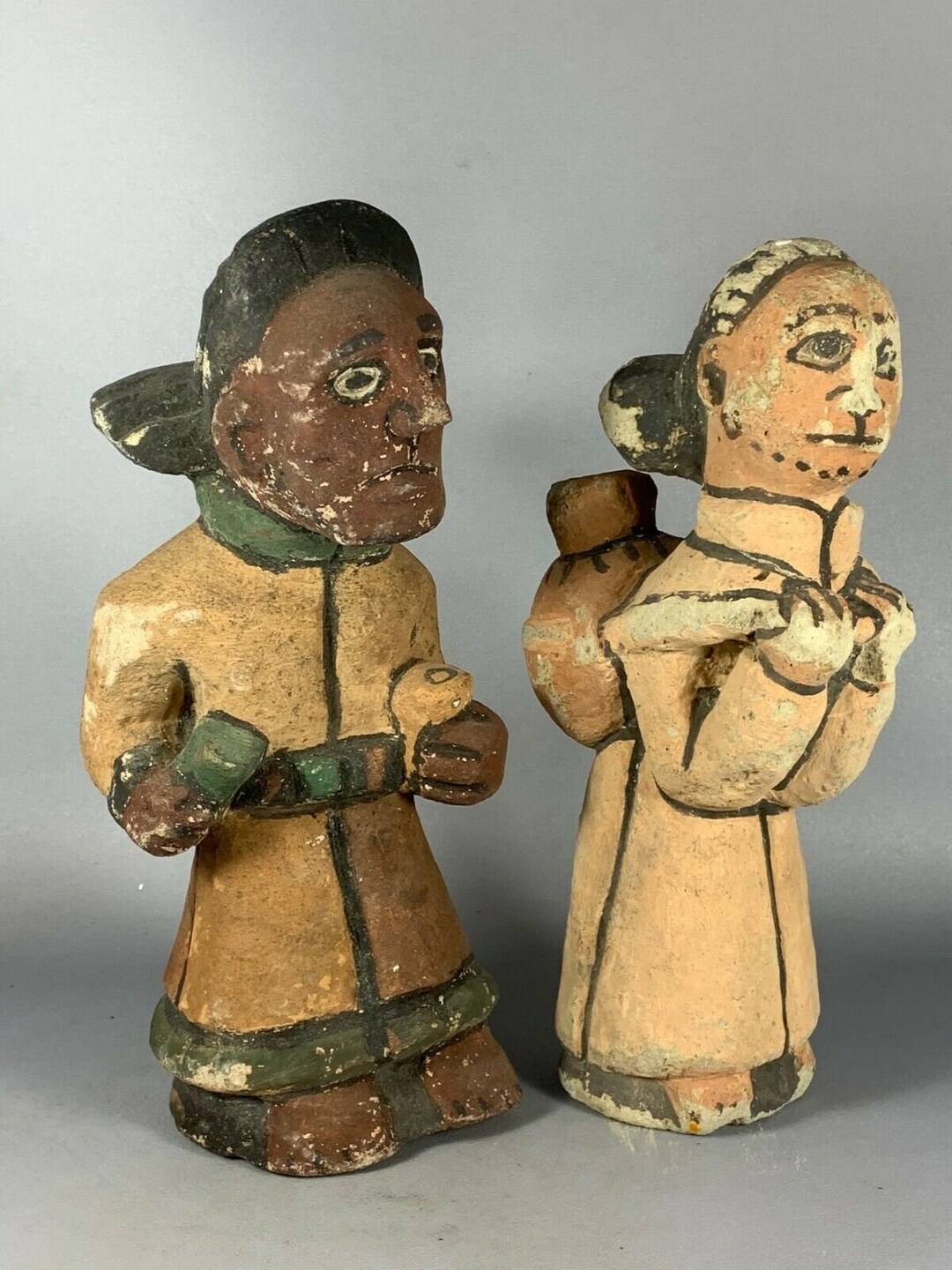 201035 - Antique & Extremly Rare Falasha Male and Female From Tigrinya ...