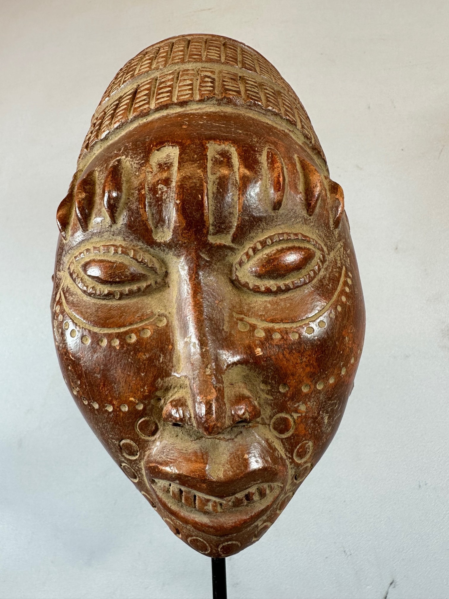 230941 Very Nice African Oba Village Benin Terracotta Mask Nigeria. - Etsy