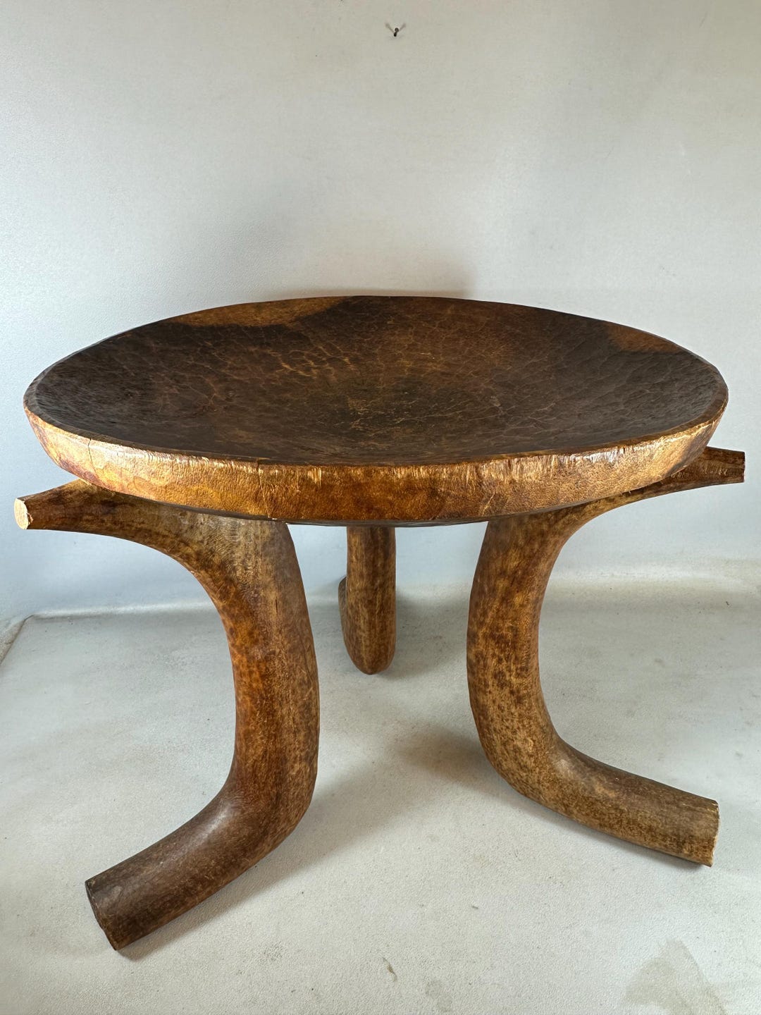 241132 - Large Three-legged Jimma Handmade Injera Table - Ethiopia - Etsy