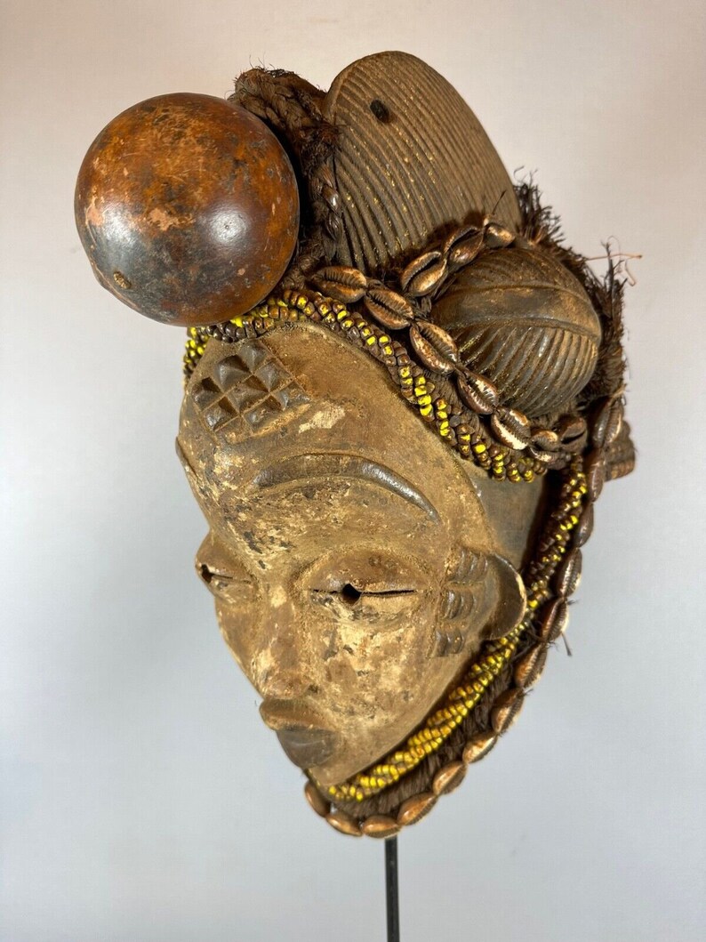 231147 African Okuyi Dance African Punu Mask Gabon. - Etsy