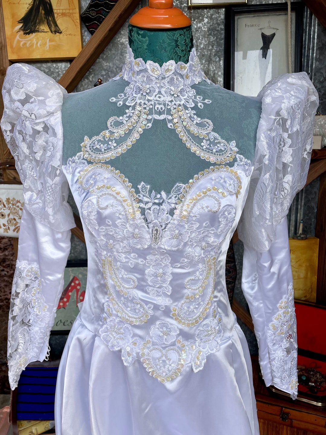 Vintage Wedding Dress - Etsy