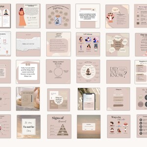 Mental Health Instagram Bundle, Mental Health Posts, Mental Health Social Media, Self-love ...