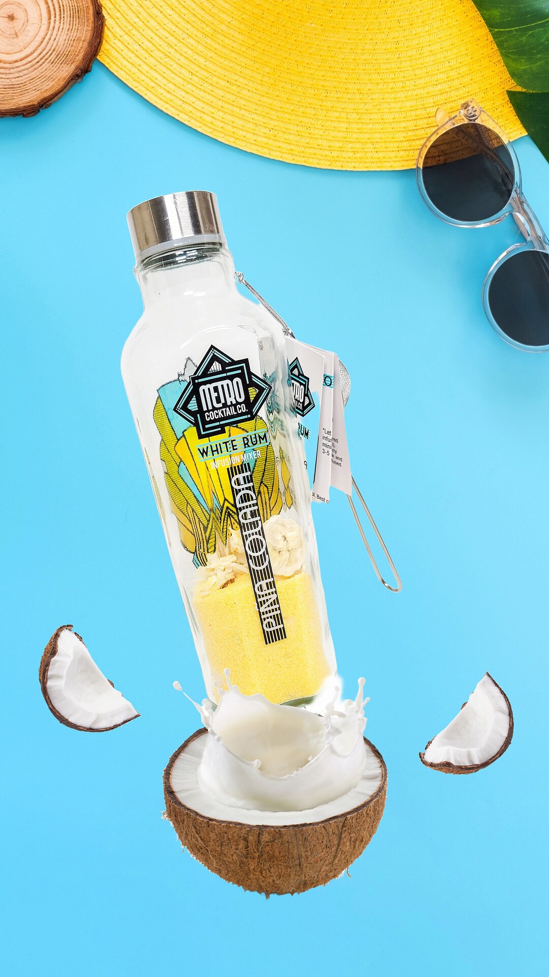 Pina Colada Cocktail Kit Rum Infusion Kit for Adults Gift for Men ...