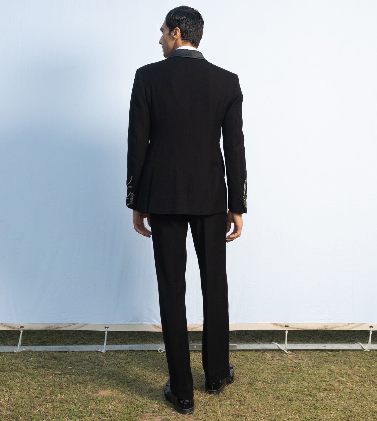 Black Sequin Embroidered Tuxedo Jacket, Prom Jacket, Suit for Men ...