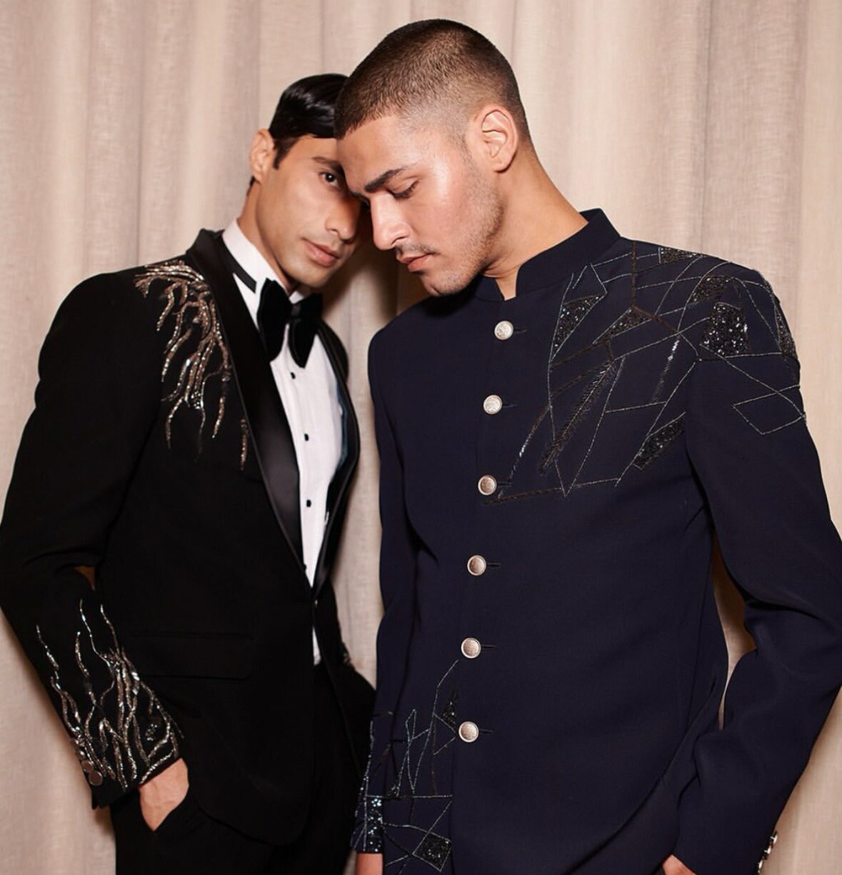 Black Sequin Embroidered Tuxedo Jacket, Prom Jacket, Suit for Men ...