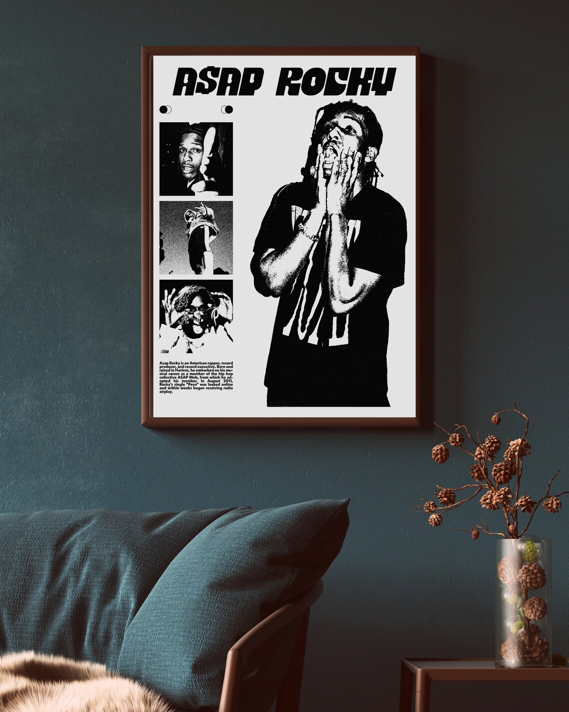 ASAP ROCKY Poster Wall Art Decor Home Decor Frameless - Etsy