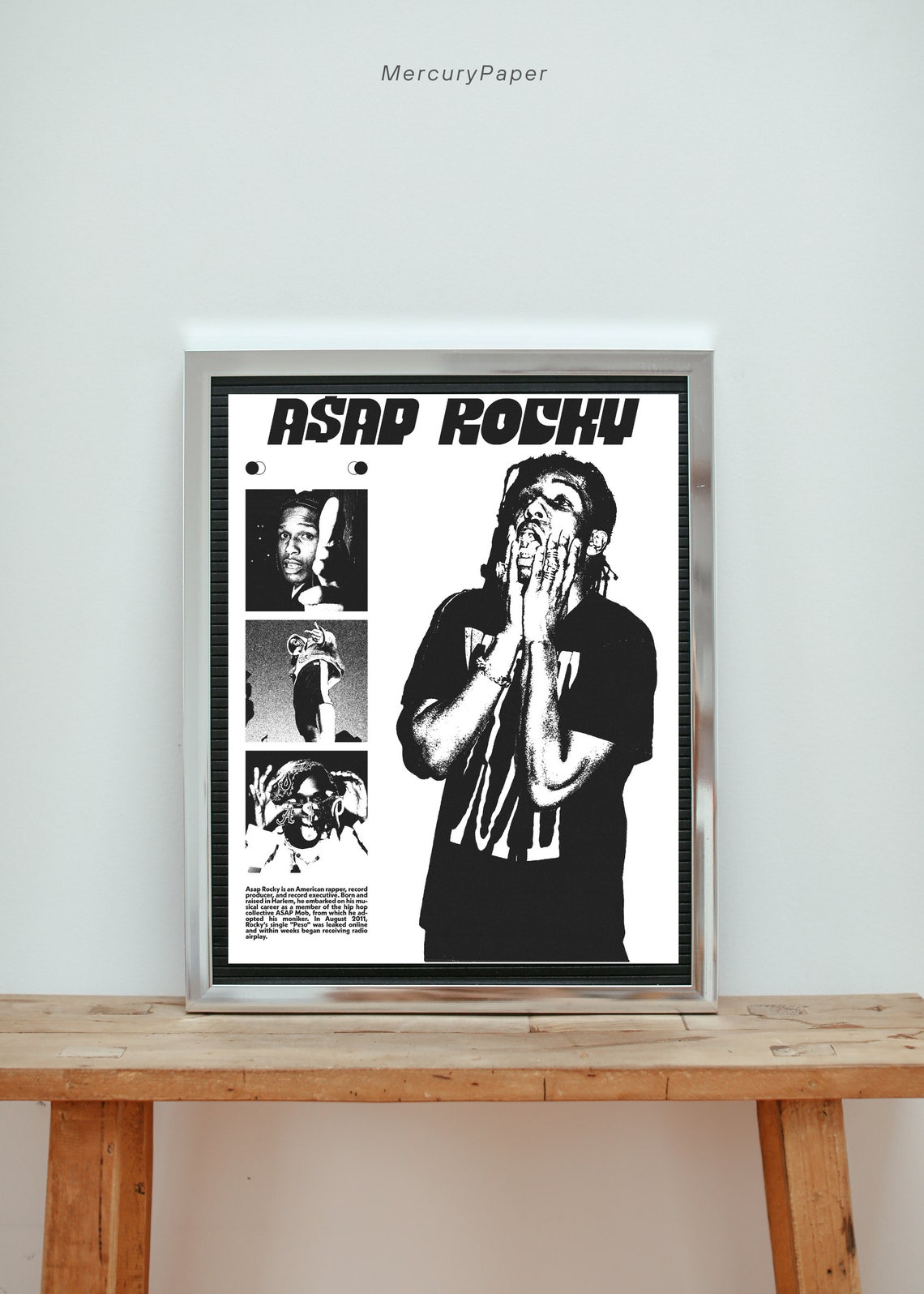 ASAP ROCKY Poster Wall Art Decor Home Decor Frameless - Etsy