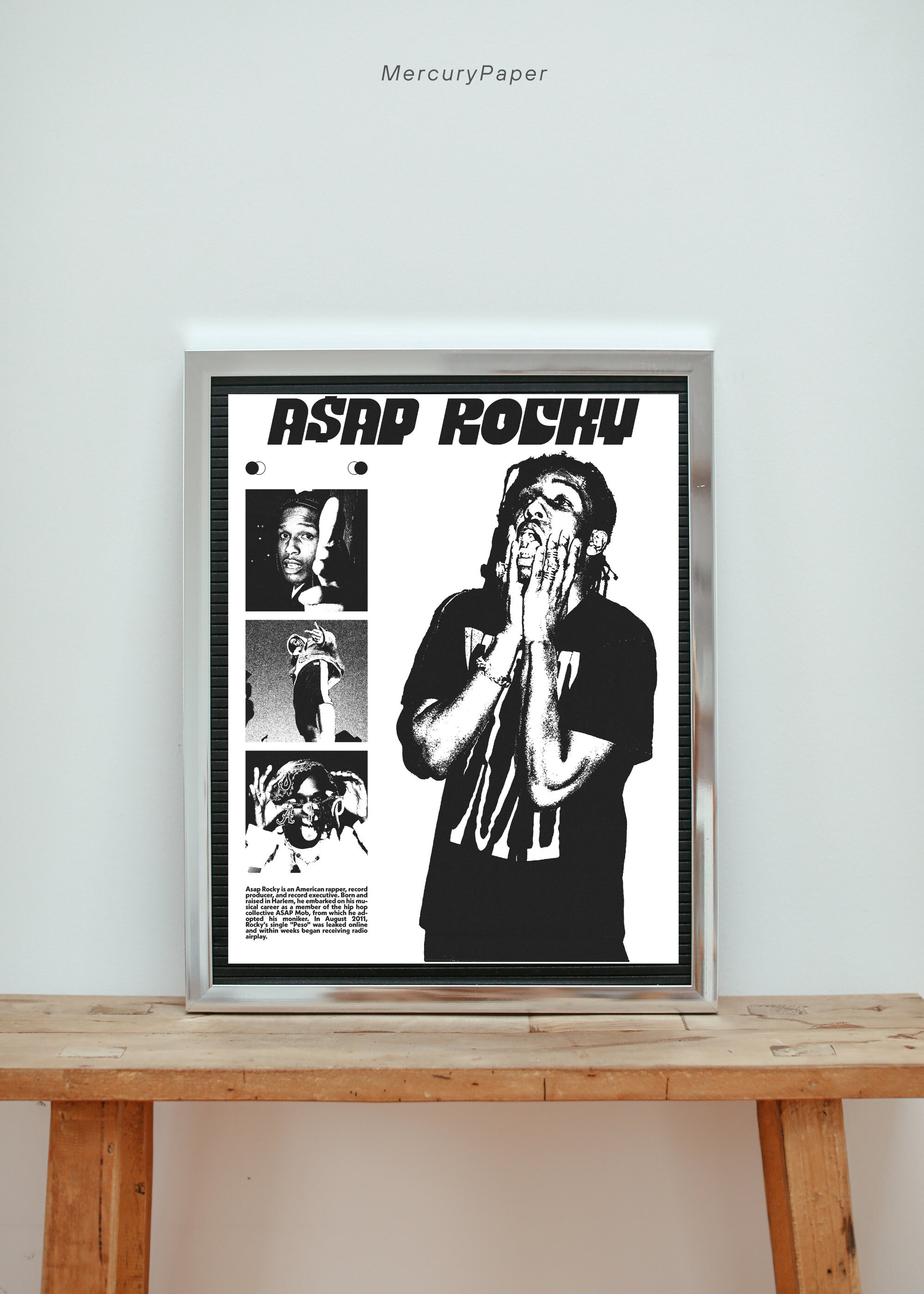 ASAP ROCKY Poster Wall Art Decor Home Decor Frameless - Etsy
