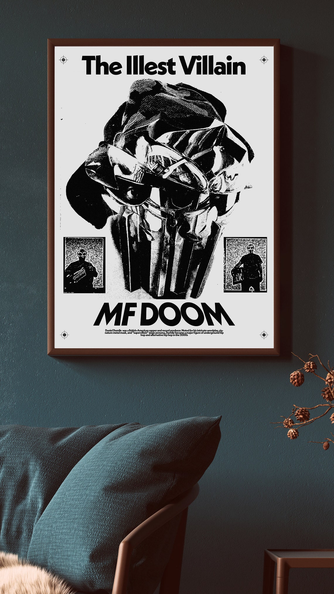 MF DOOM the Illest Villain Wall Art Decor Home Decor Frameless - Etsy