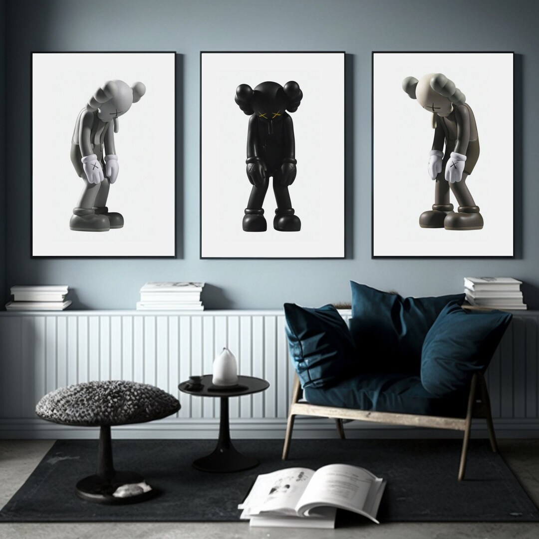 Hypebeast Toys Set of 3 Hypebeast Poster | Figure Printable Wall Art ...