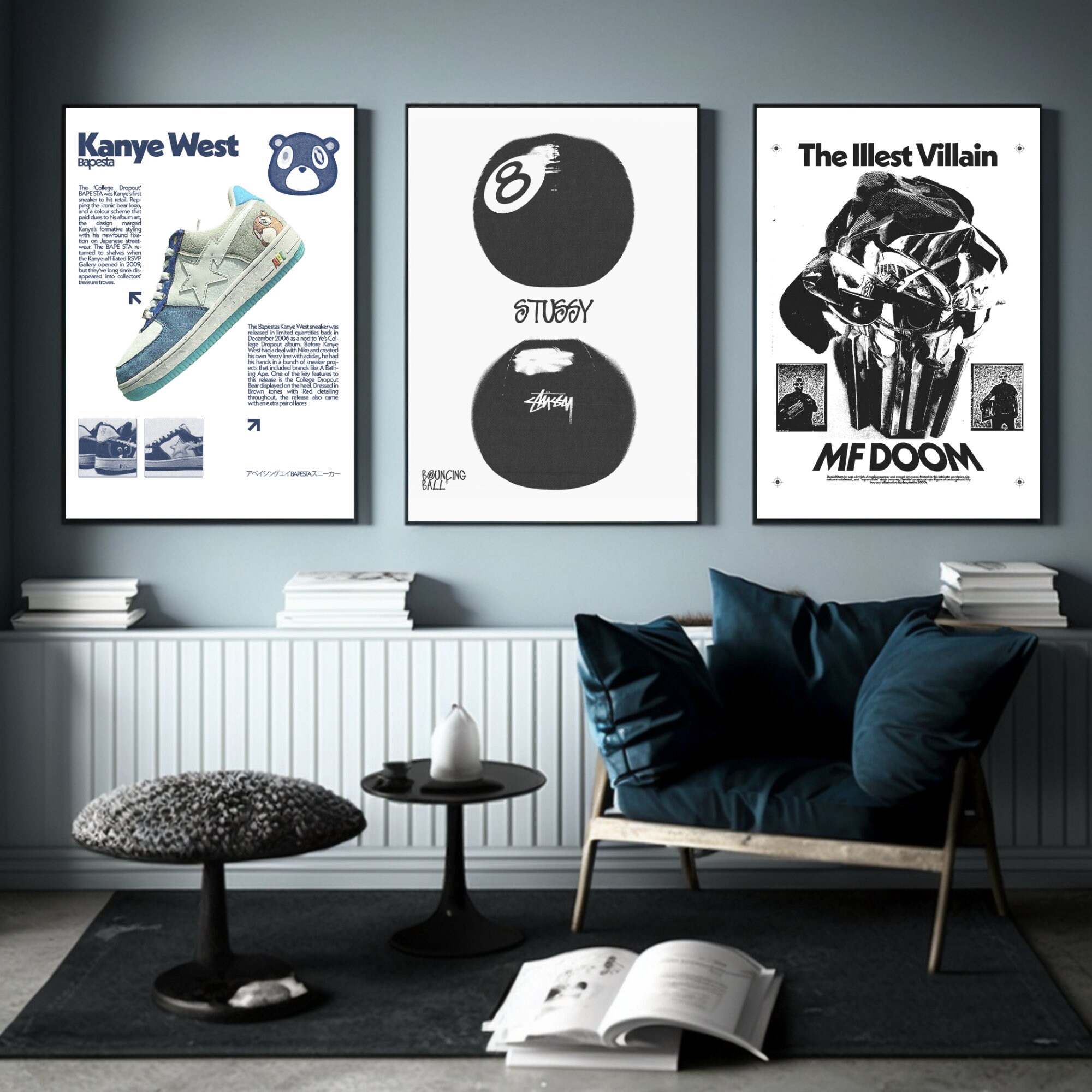 MF DOOM the Illest Villain Wall Art Decor Home Decor Frameless - Etsy