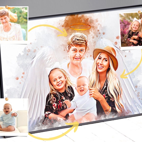 Family Portrait With Passed Loved One - Etsy
