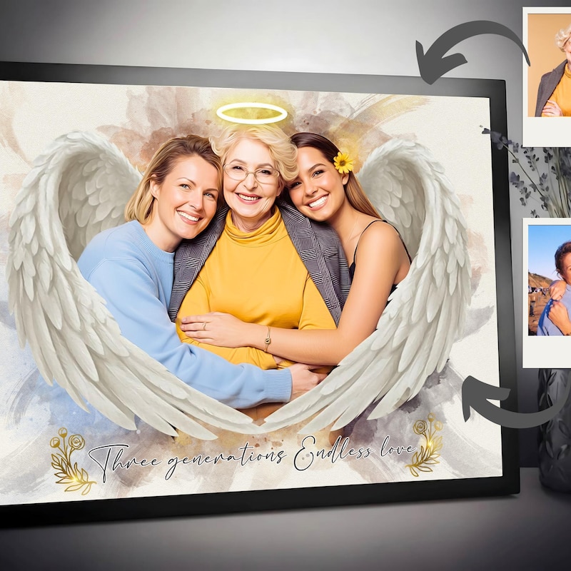 Angel Dad Painting - Etsy