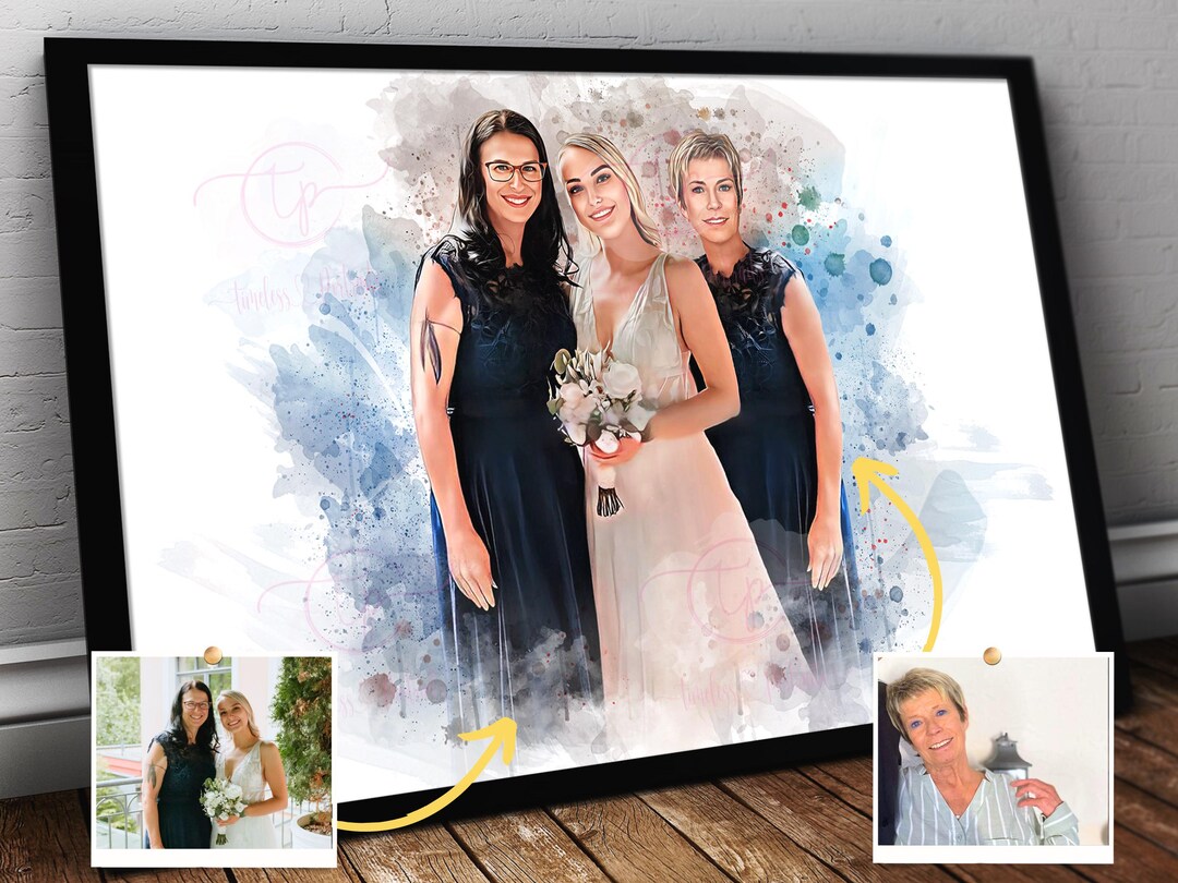 Wedding Portrait With Deceased Grandmother, High-quality Wedding Photo ...