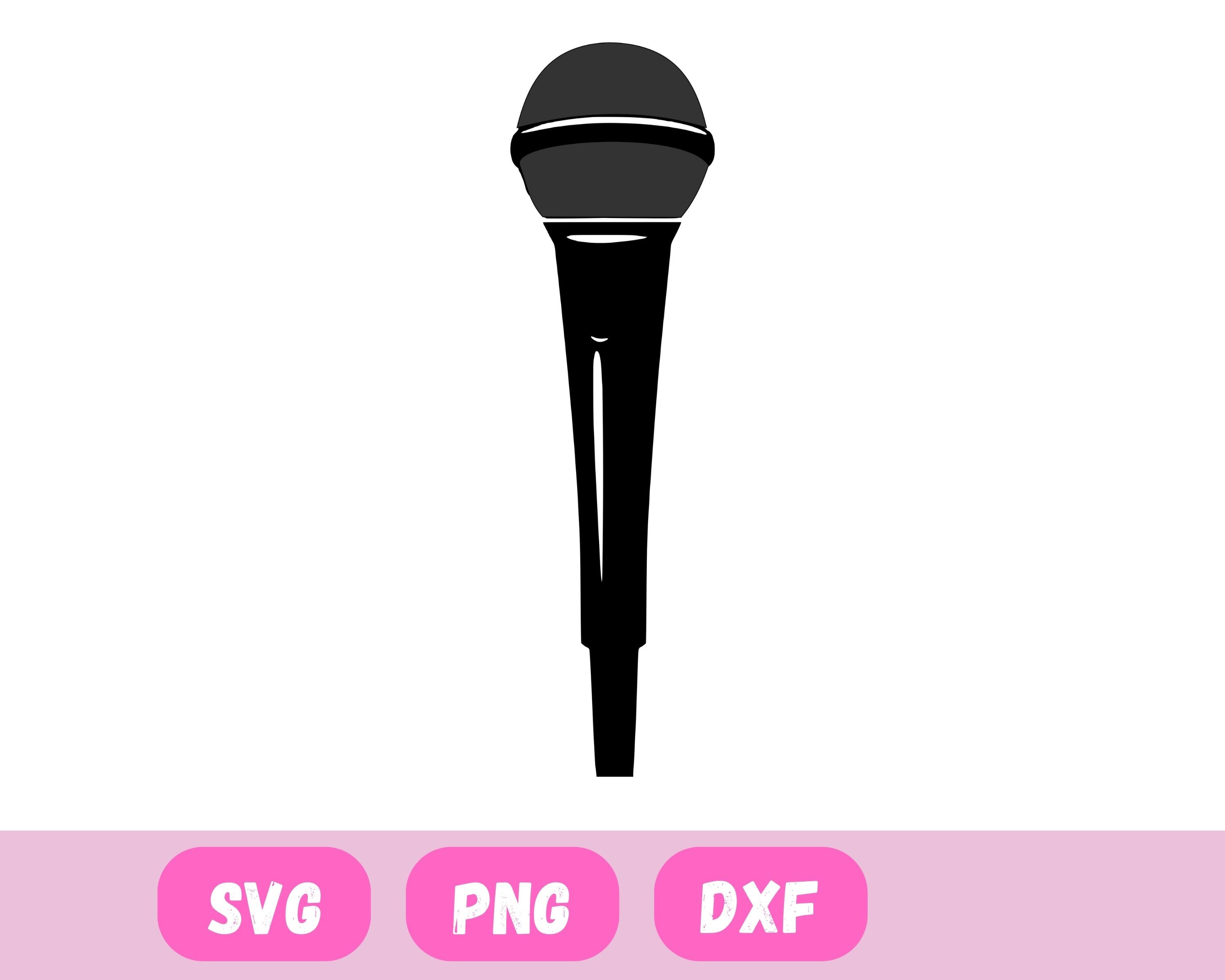 Microphone Svg Svg Files for Cricut Microphone Microphone - Etsy