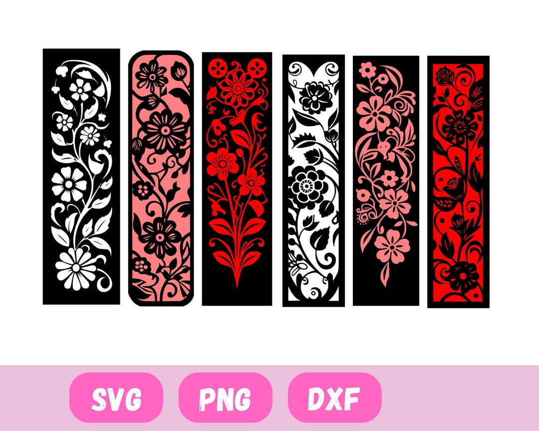 Bookmark Svg Bundle, Svg Files for Cricut, Cute Bookmarks, Custom ...