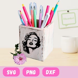 Pin-up Svg, Svg Files for Cricut, Woman Face Svg, Woman Head Svg, 40s ...