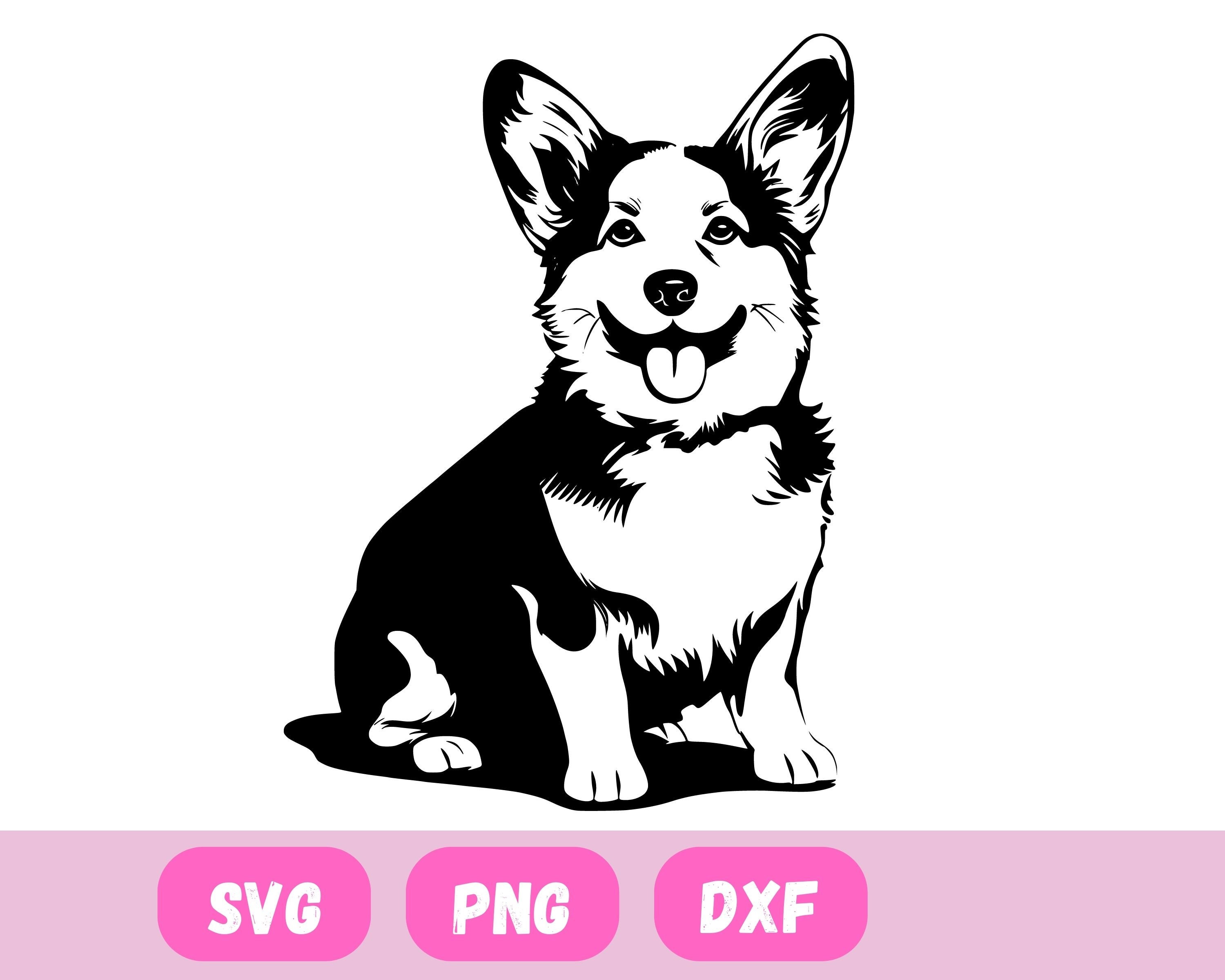 Corgi Corgi Sticker Svg Files for Cricut Pet Dog Svg Dog - Etsy