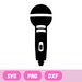 Microphone Svg, Svg Files for Cricut, Microphone, Microphone Clip Art ...