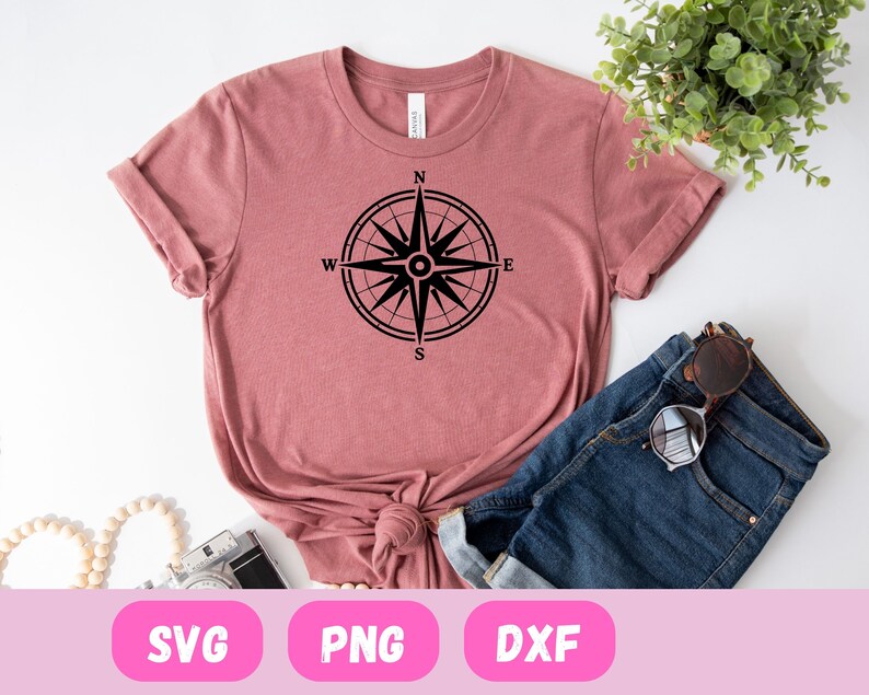 Compass Svg, Svg Files for Cricut, Nautical Svg, Compass Rose Svg, Ruise Svg, Ocean Svg, Pirate ...