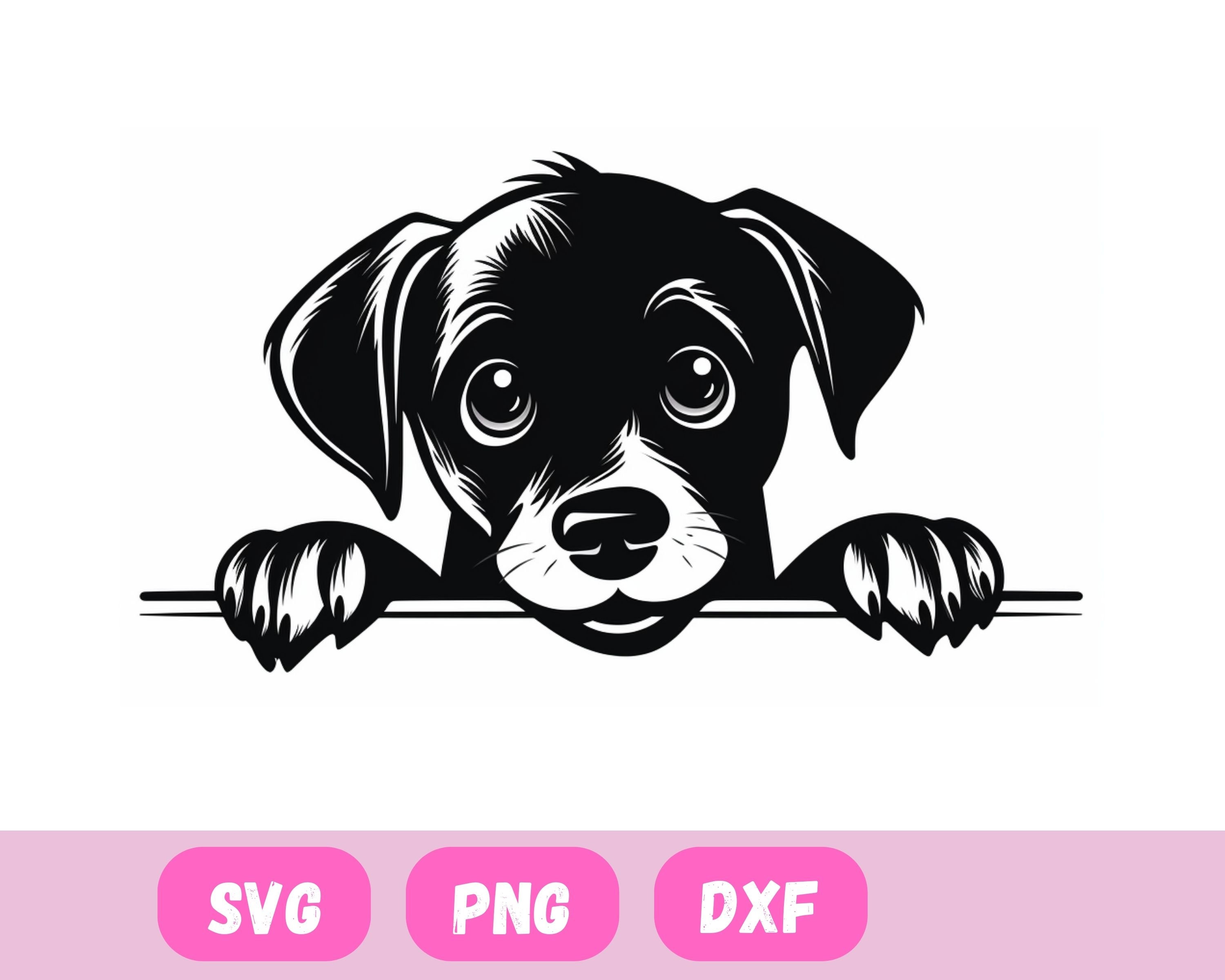 Peeking Dog Svg, Peeking Dog Clipart, File for Cricut, Silhouette Svg ...