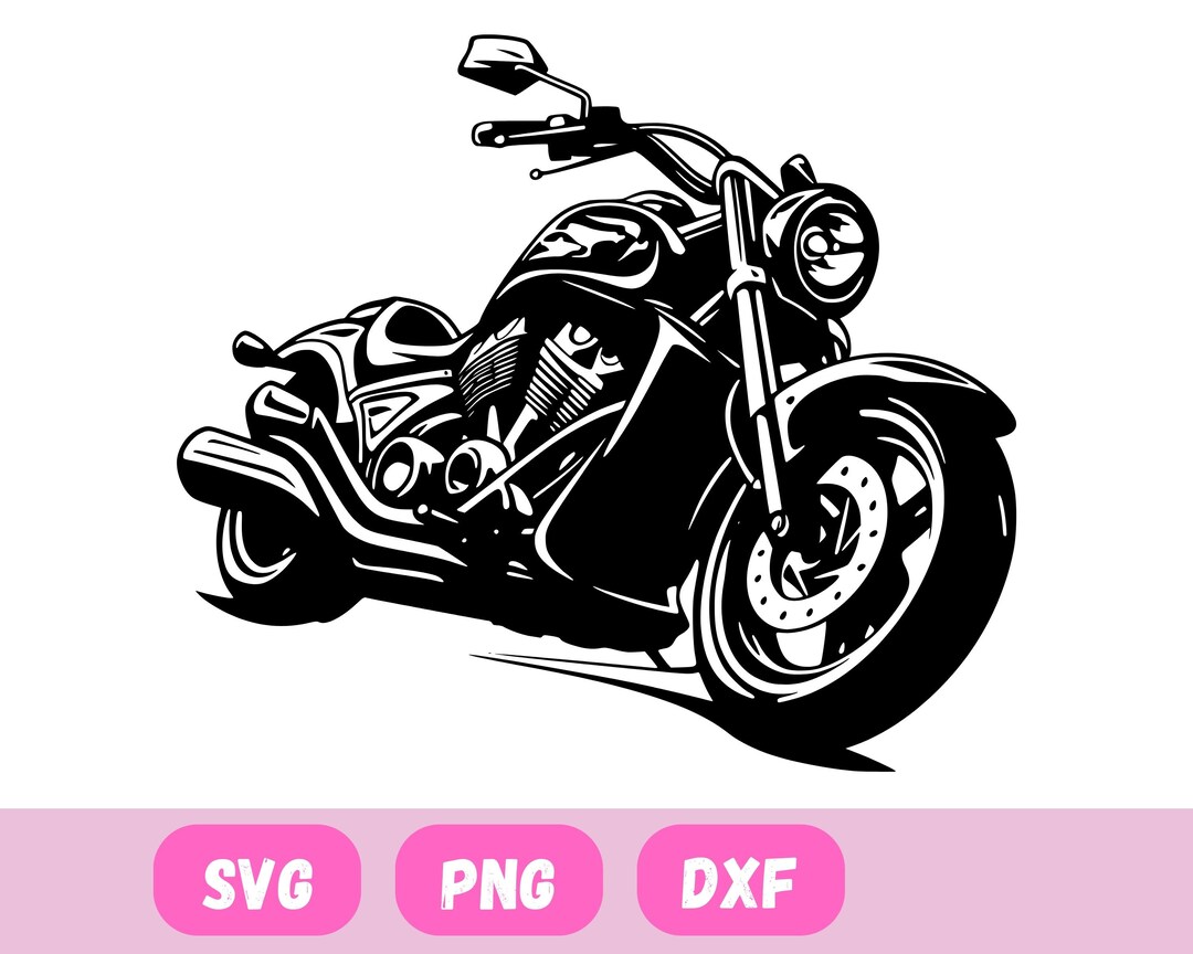 Motorcycle SVG, Svg Files for Cricut, Motorcycle Clipart, Motor Bike ...