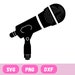 Microphone Svg, Svg Files for Cricut, Microphone, Microphone Clip Art ...