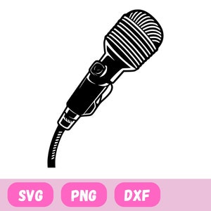 Microphone Svg, Svg Files for Cricut, Microphone, Microphone Clip Art ...