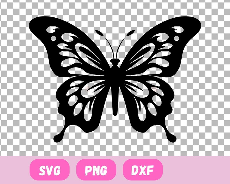 Mariposa SVG Cricut Silueta Mariposa DXF Archivo de - Etsy España