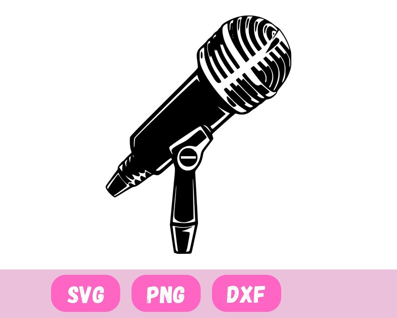 Microphone Svg Svg Files for Cricut Microphone Microphone - Etsy