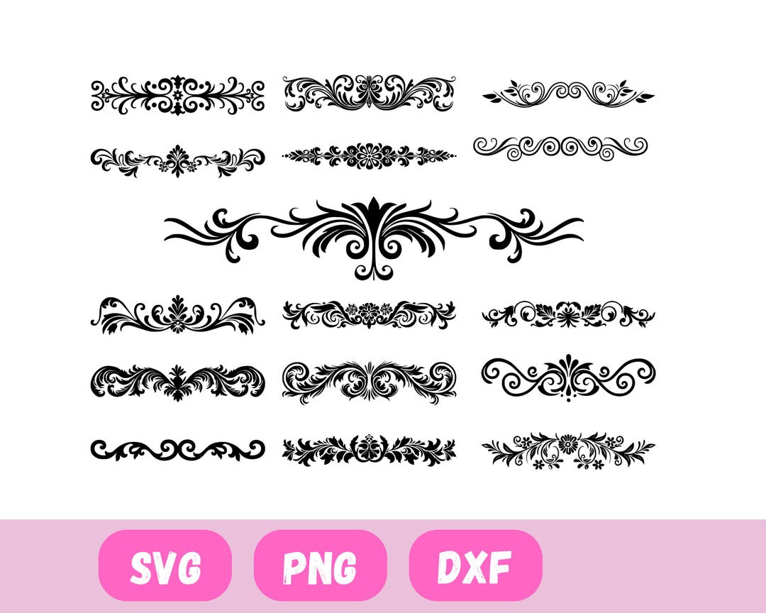 Borders Svg Bundle, Borders Clipart, Borders Png, Svg Files for Cricut ...
