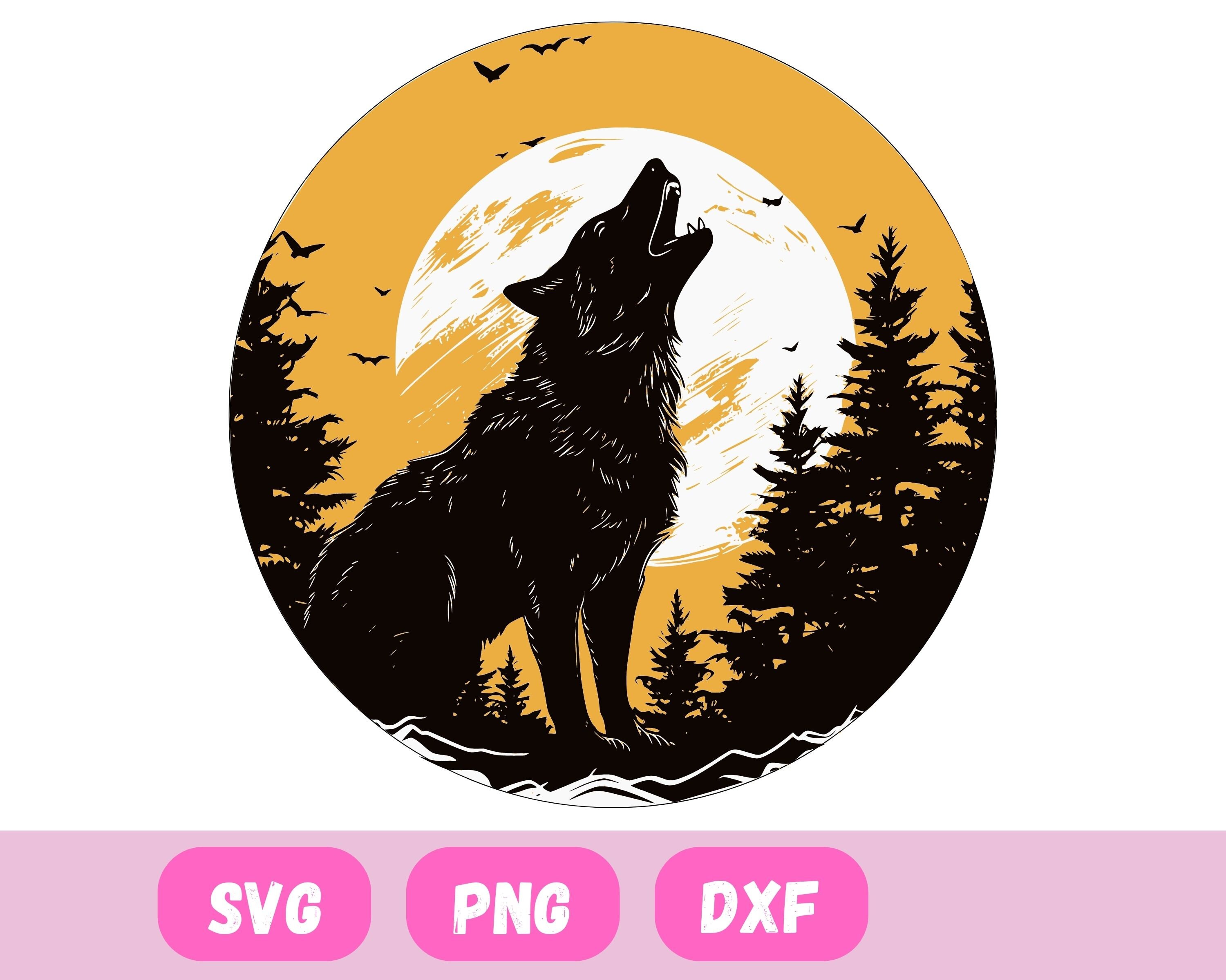 Hawling Wolf Svg Wolf Svg Svg Files for Cricut Wolf Png - Etsy