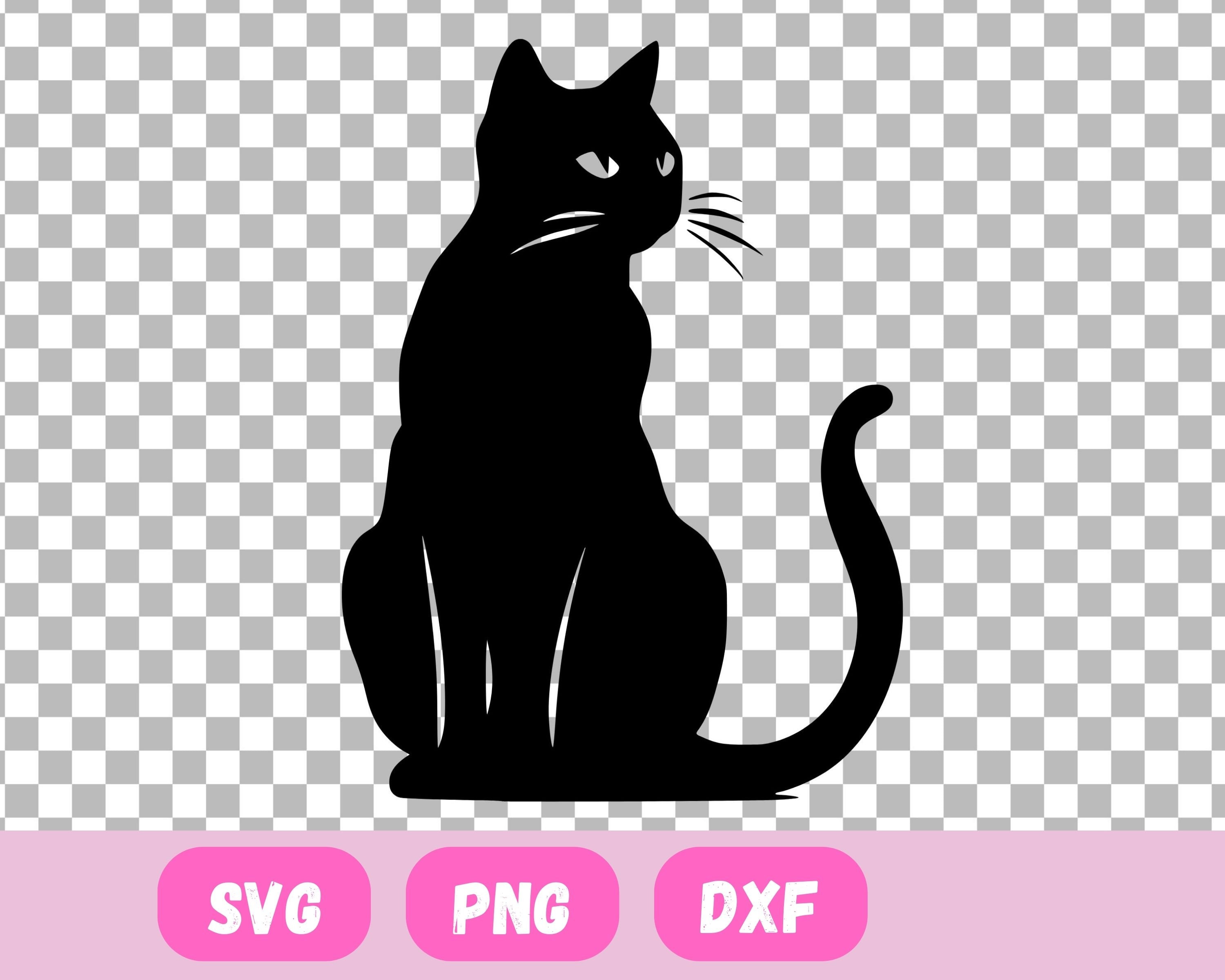 Cat Clipart Cat Svg Cat Silhouette Svg Svg Files for - Etsy