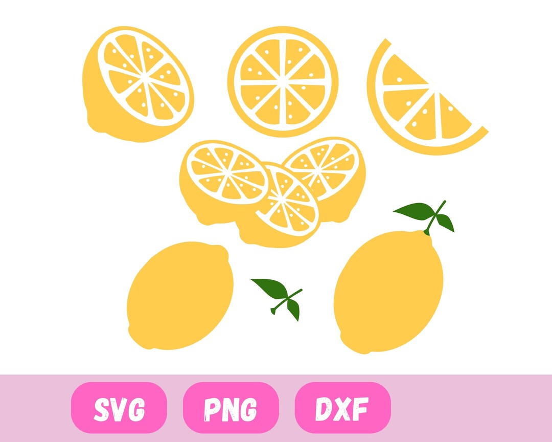 Lemon Svg Bundle, SVG Files for Cricut, Lemon Print, Fruit Svg, Lemon ...