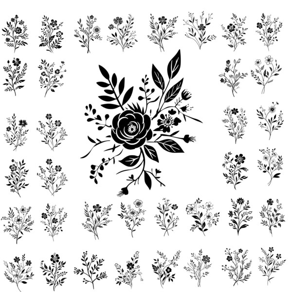 Wild Flower Svg - Etsy
