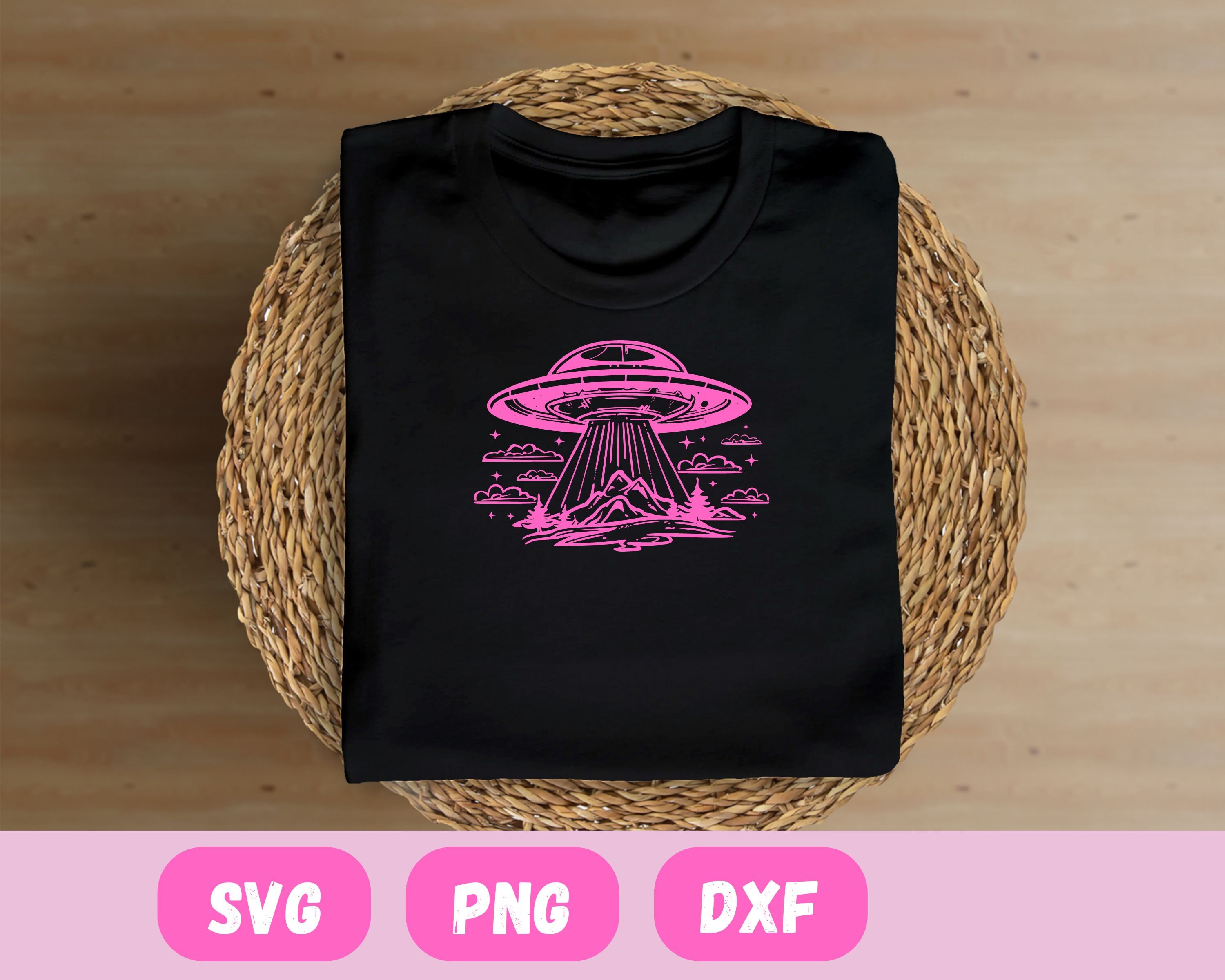UFO SVG, Files for Cricut, Ufo Clipart, Ufo Outline Svg, Alien Svg File ...
