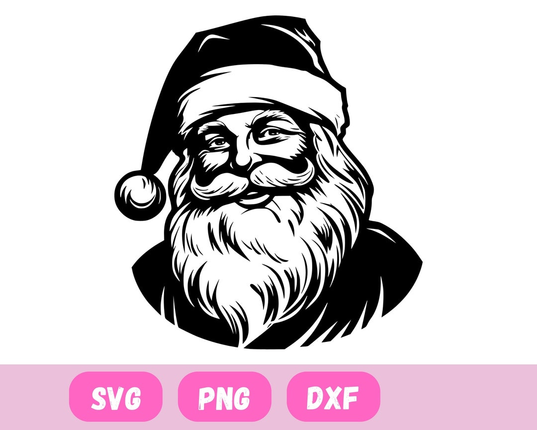 Santa Svg, Dear Santa Svg, Santa Hat Svg, Merry Christmas Svg, Digital ...